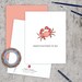 Crab Birthday Card, Crab Punny Birthday Card, Coastal Crab Watercolor ...