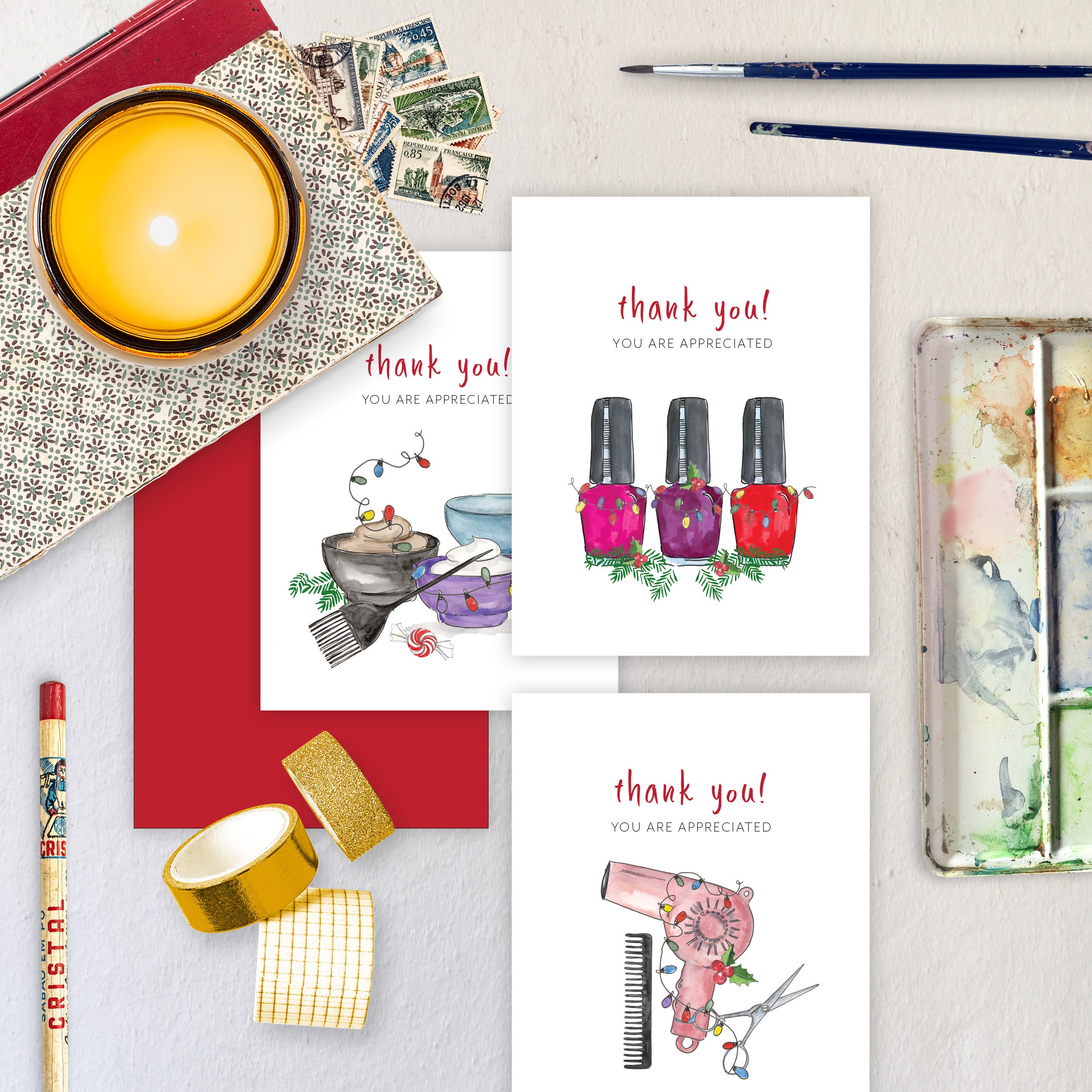 Nail Tech Christmas Card for Manicurist, Appreciation Christmas Card ...