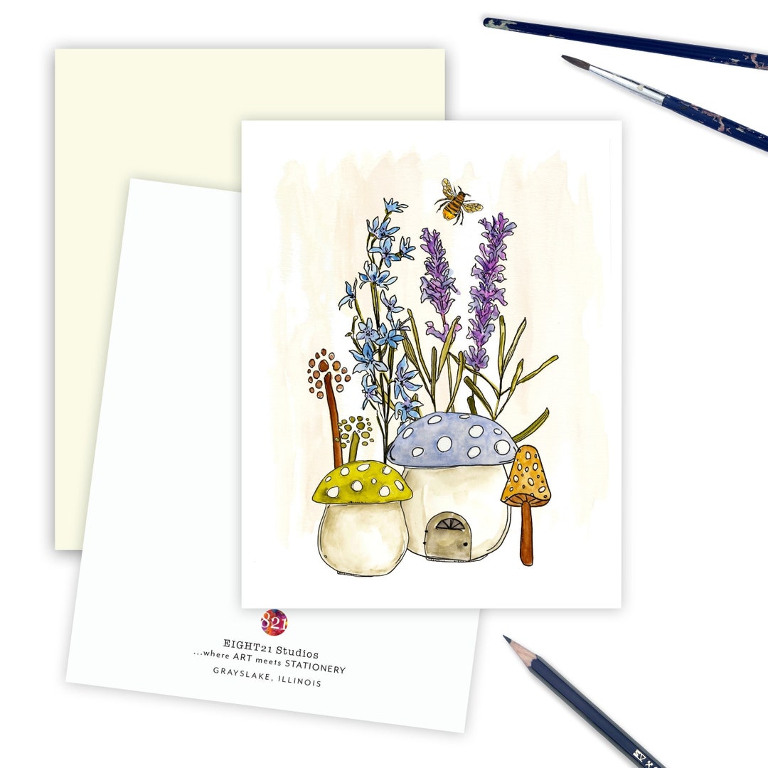 Cottagecore Greeting Card All Occasion Card, Floral Card for Mom ...