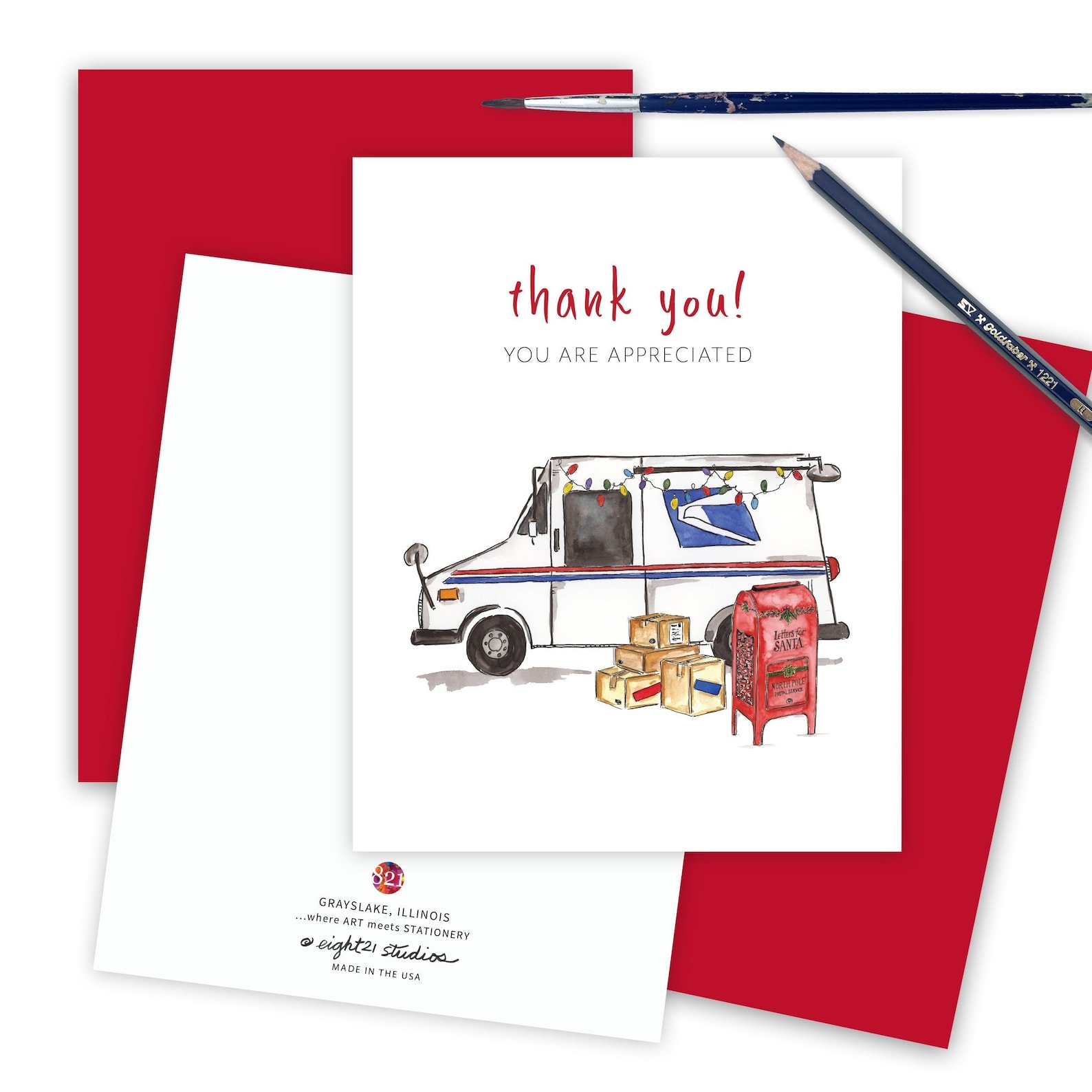 Mail Carrier Thank You, Service Appreciation Merry Christmas Card ...