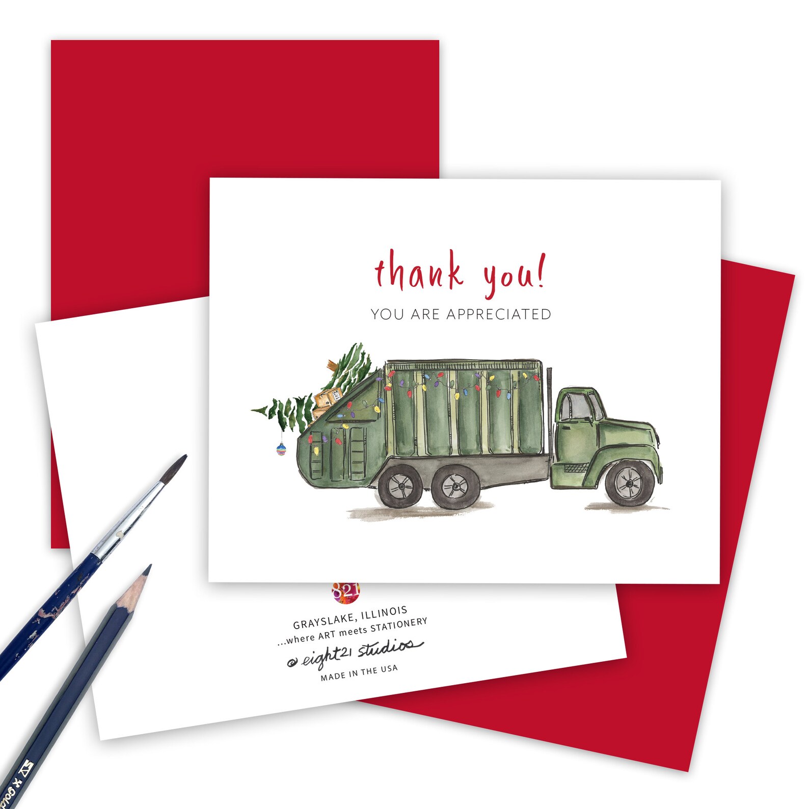 Mail Carrier Thank You, Service Appreciation Merry Christmas Card ...