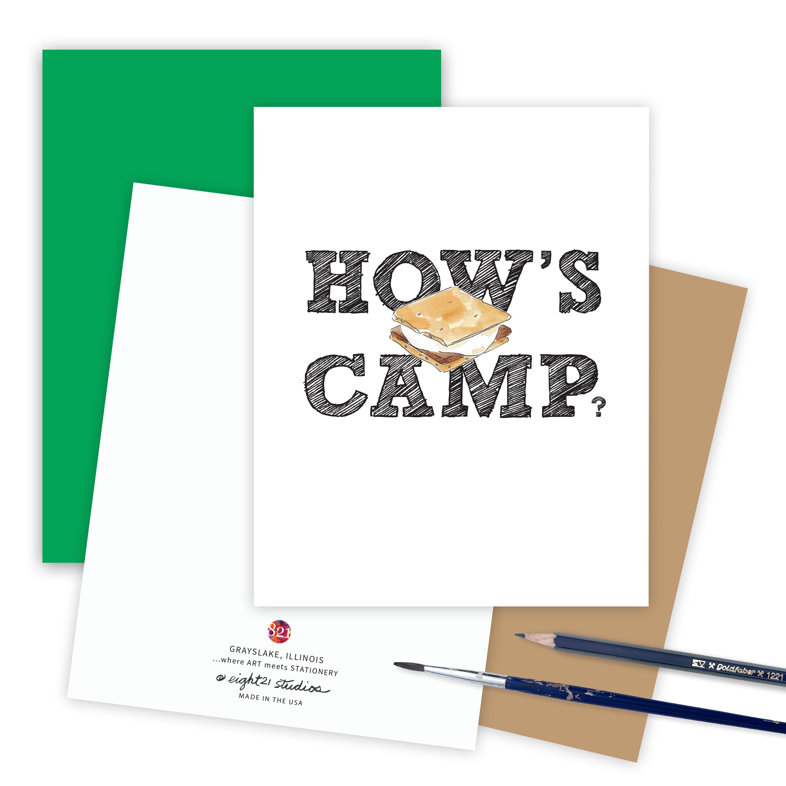 A Note From Home How's Camp Check in Greeting for Kids | Etsy