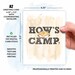 A Note From Home, How's Camp Check in Greeting for Kids Camp, Summer ...