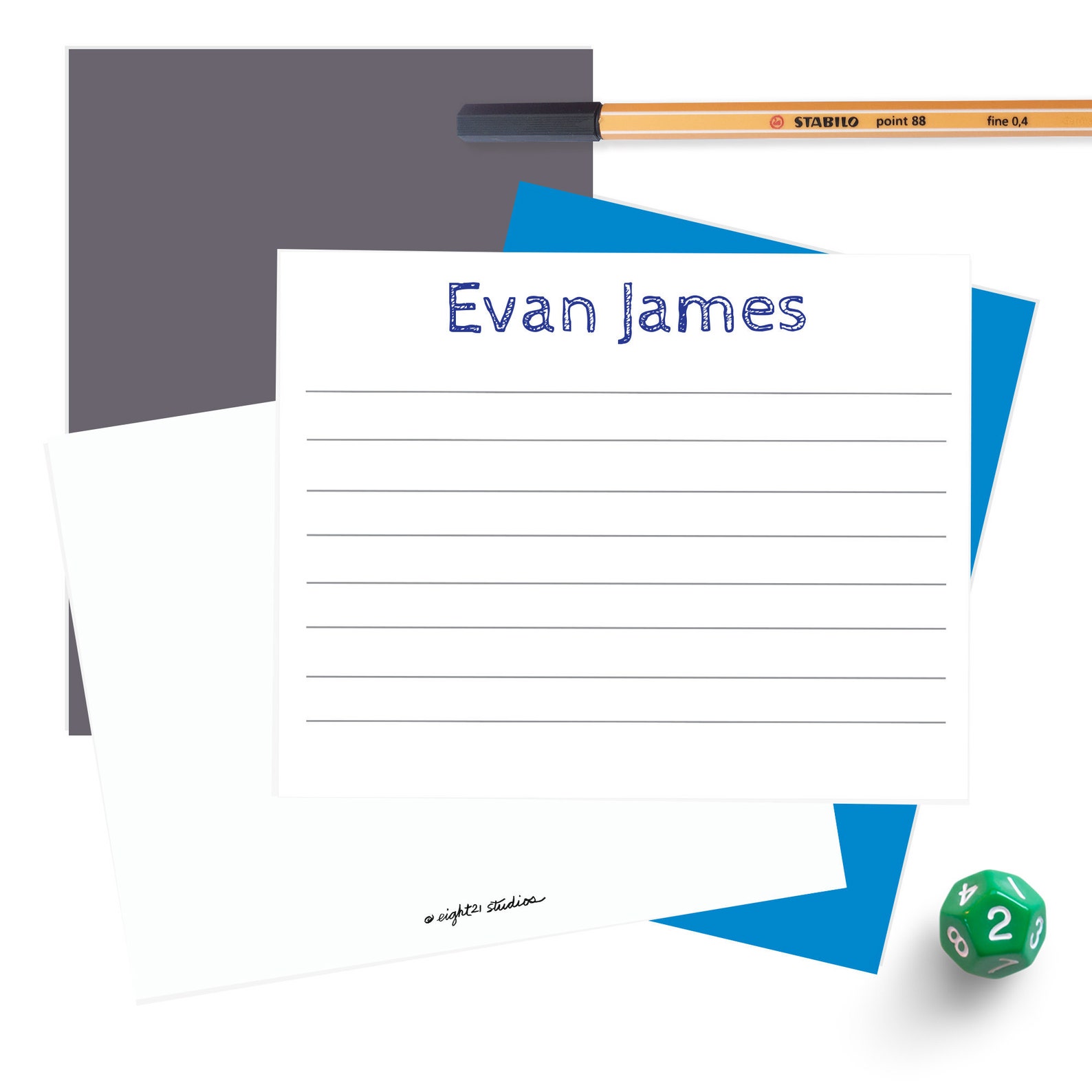 Boy Stationery Kids Stationery Set of 12 Simple Flat - Etsy