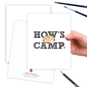 A Note From Home, How's Camp Check in Greeting for Kids Camp, Summer ...