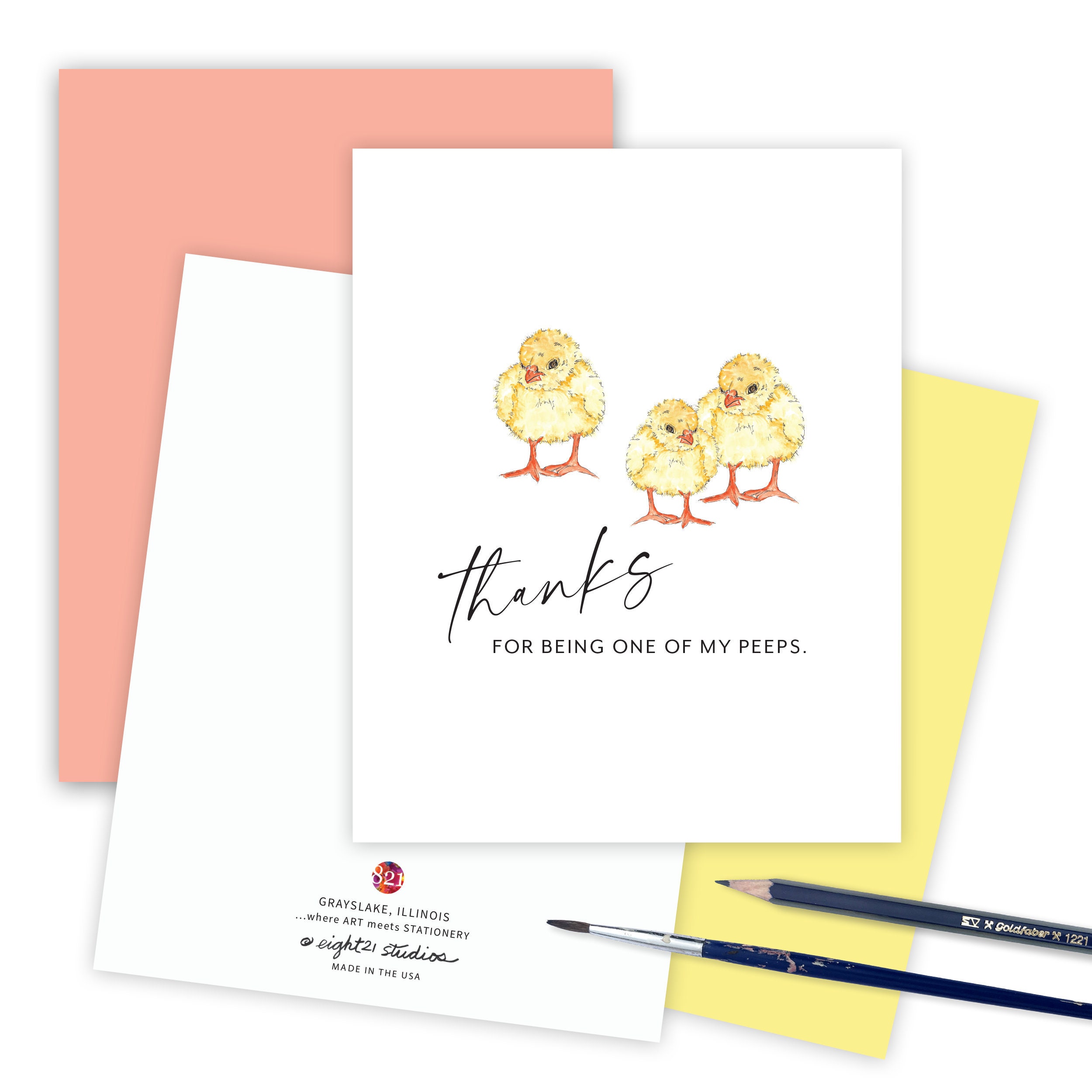 Thank you Card for My Peeps Appreciation Greeting Card for | Etsy