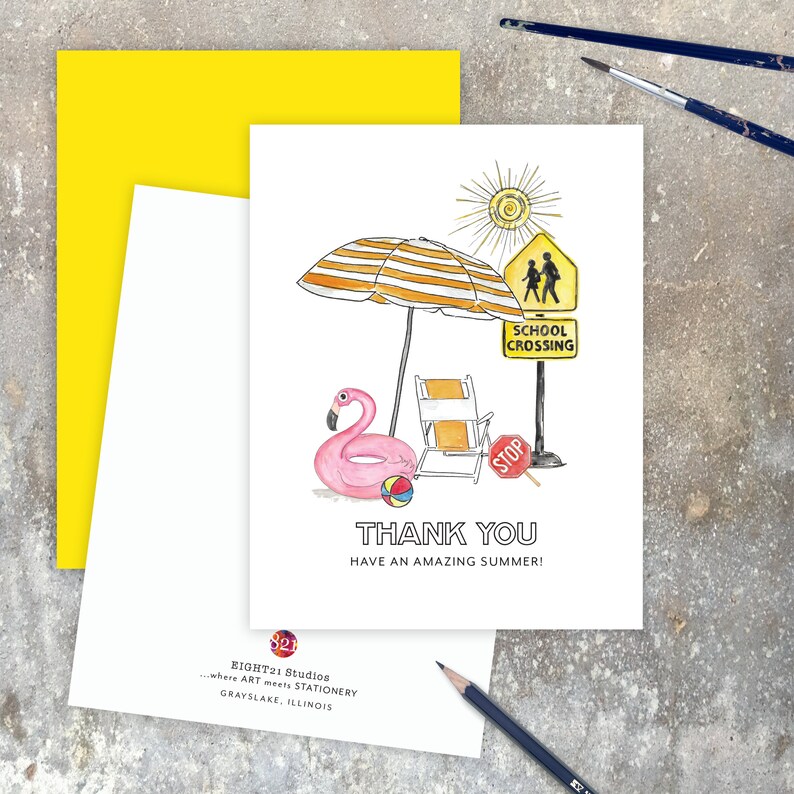 School Crossing Guard Thank You Card End of the Year School - Etsy