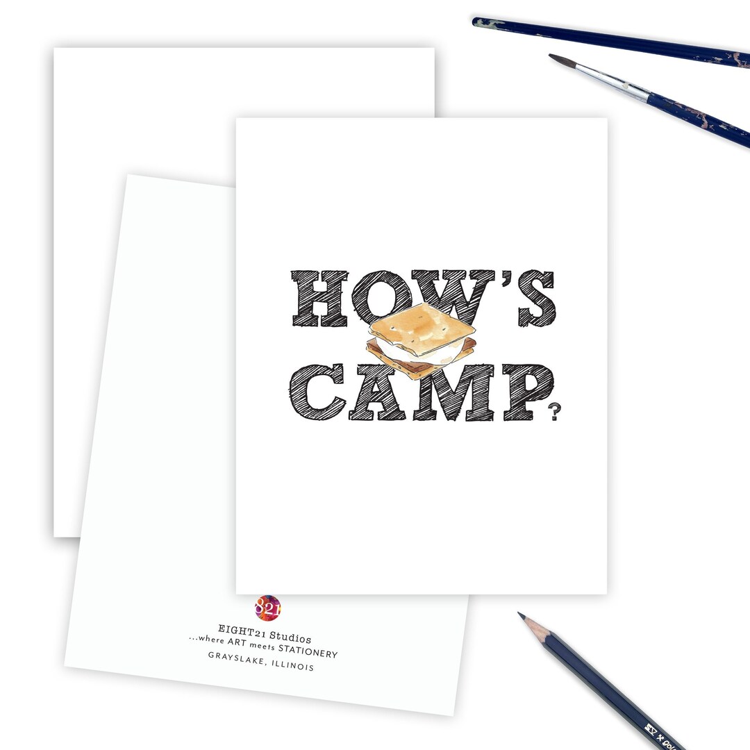 A Note From Home, How's Camp Check in Greeting for Kids Camp, Summer ...