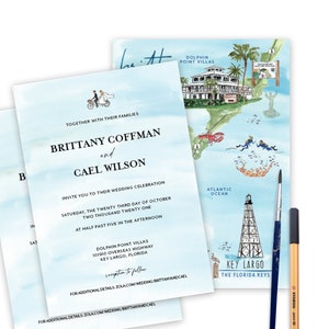 Hand Drawn Custom Maps, Hand Painted Guest Map, Custom Wedding Maps ...