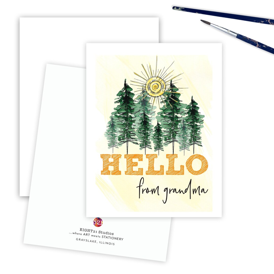 Card From Grandma, Sending Letter From Home, Check in Greeting for Kids ...