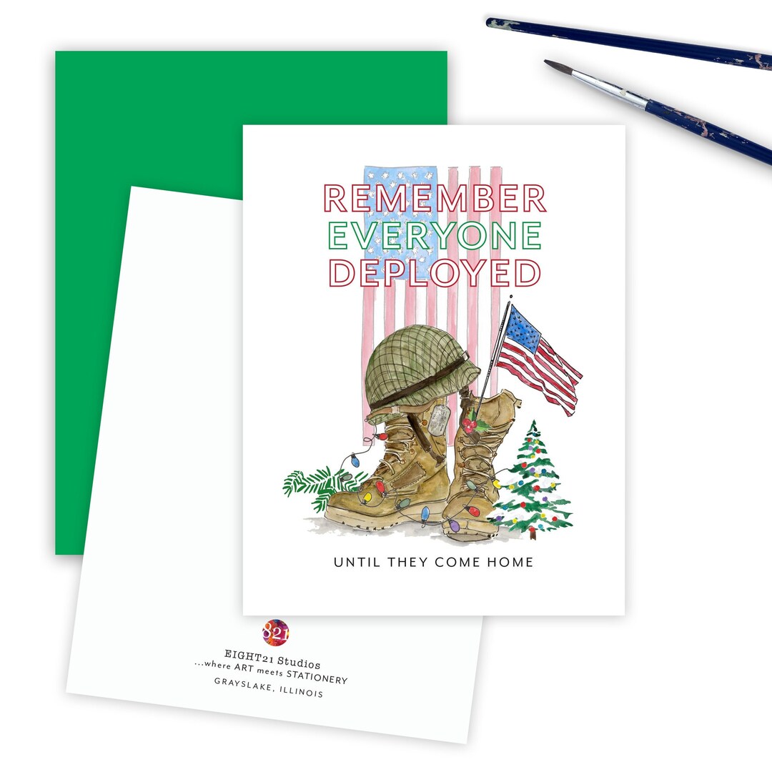 Deployed Military Christmas Card, Remember the Deployed Christmas Cards ...