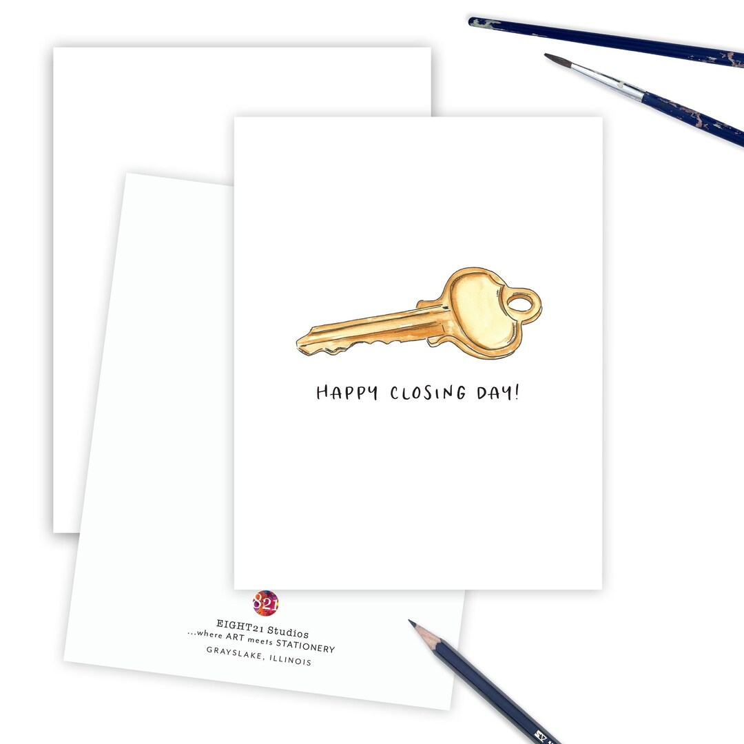 Realtor Closing Card, Congratulations Moving Greeting Card, Welcome to ...