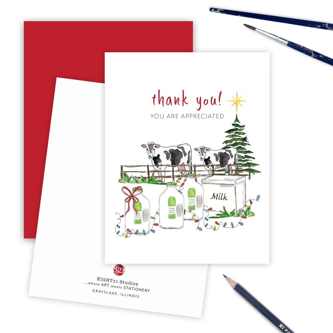 Milk Man Gifts, Milk Delivery Truck, Milk Delivery Box, Christmas Card ...