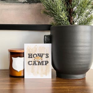 A Note From Home, How's Camp Check in Greeting for Kids Camp, Summer ...