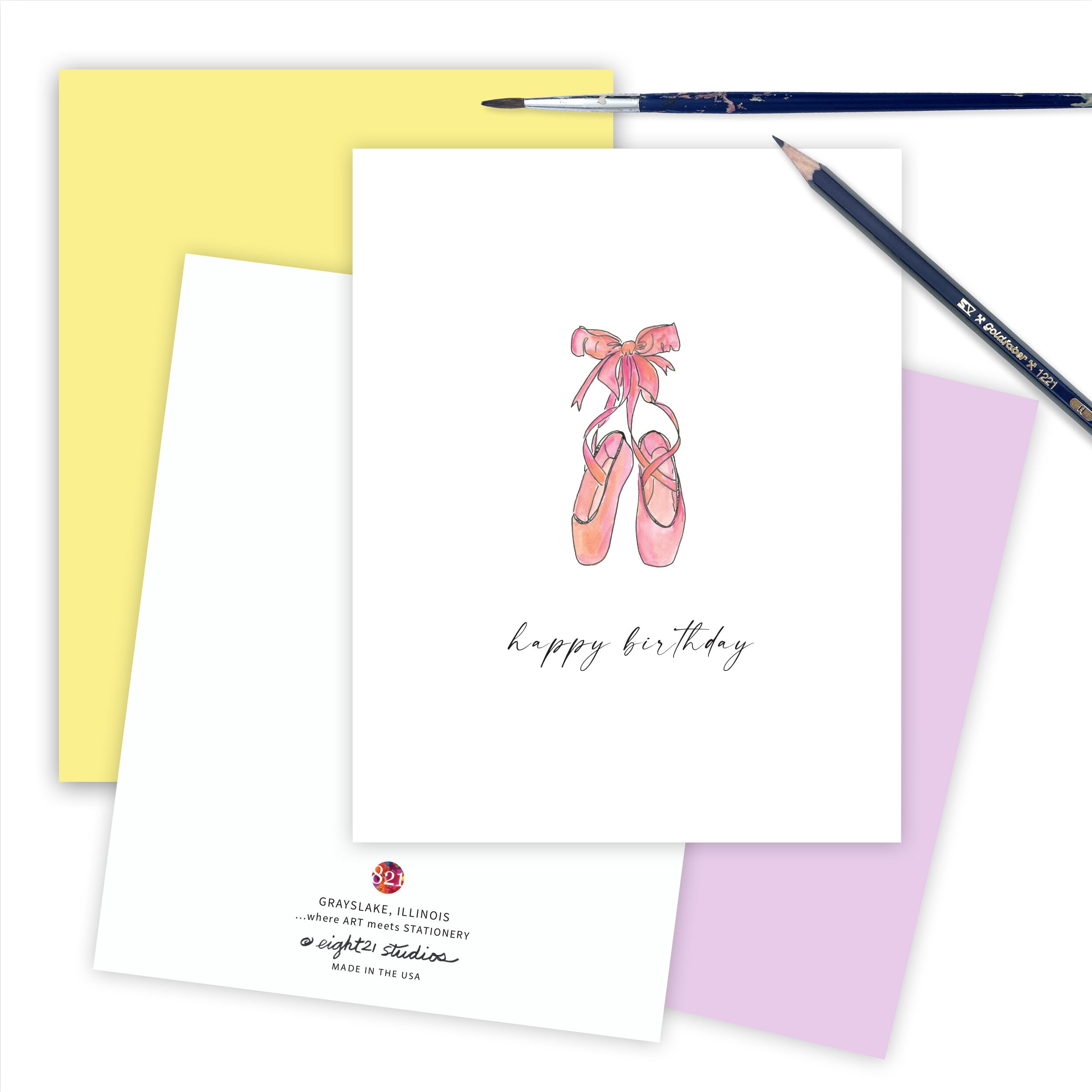 Ballet Birthday Card for Kids Birthday Greeting Card for | Etsy