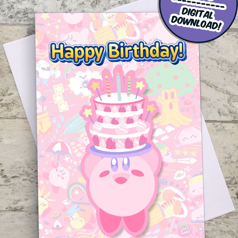 Nintendo Birthday Card - Etsy