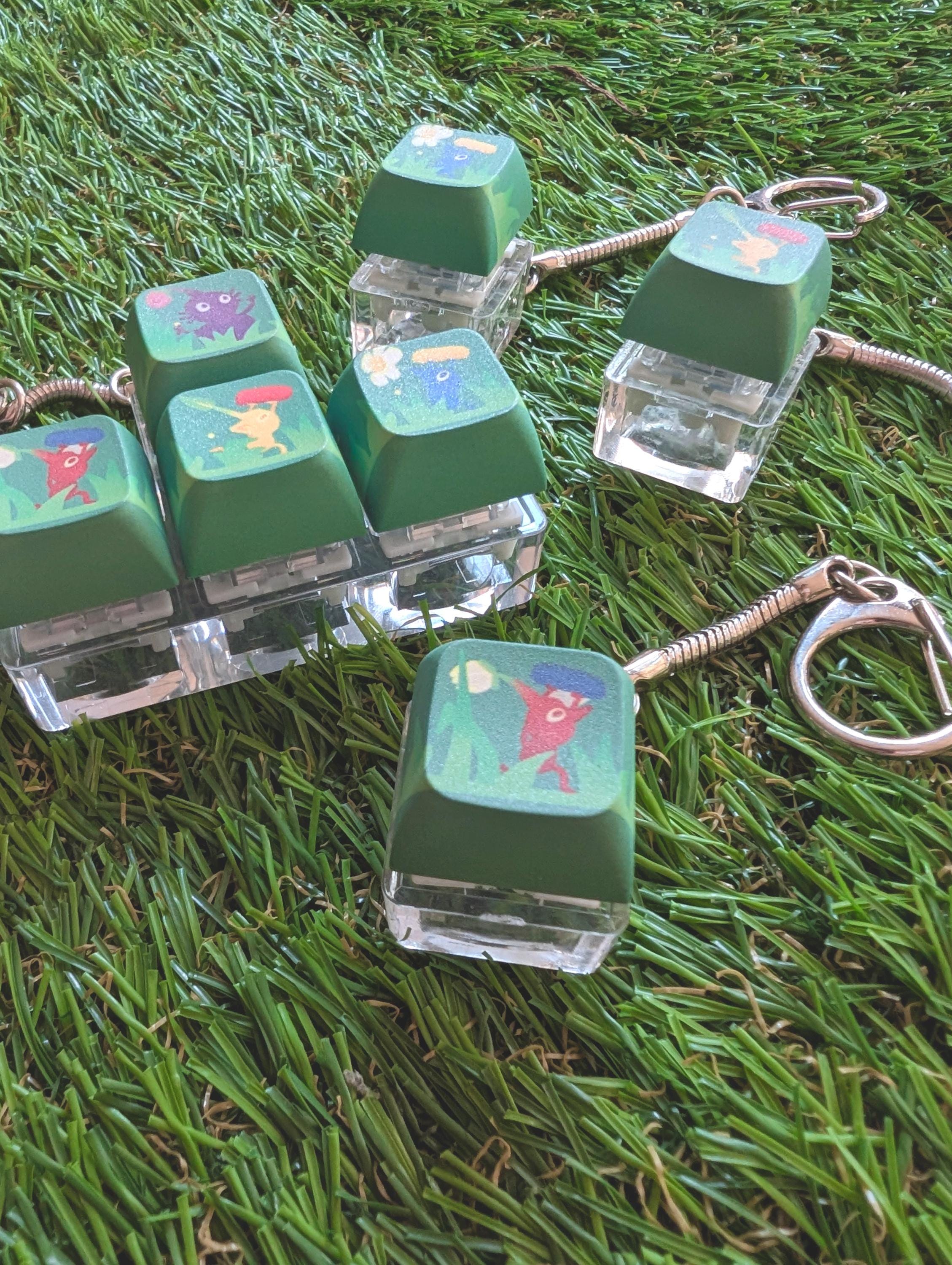 PIKMIN Keycap Clicker Keychains | Nintendo| Keyboard | Car Key ...