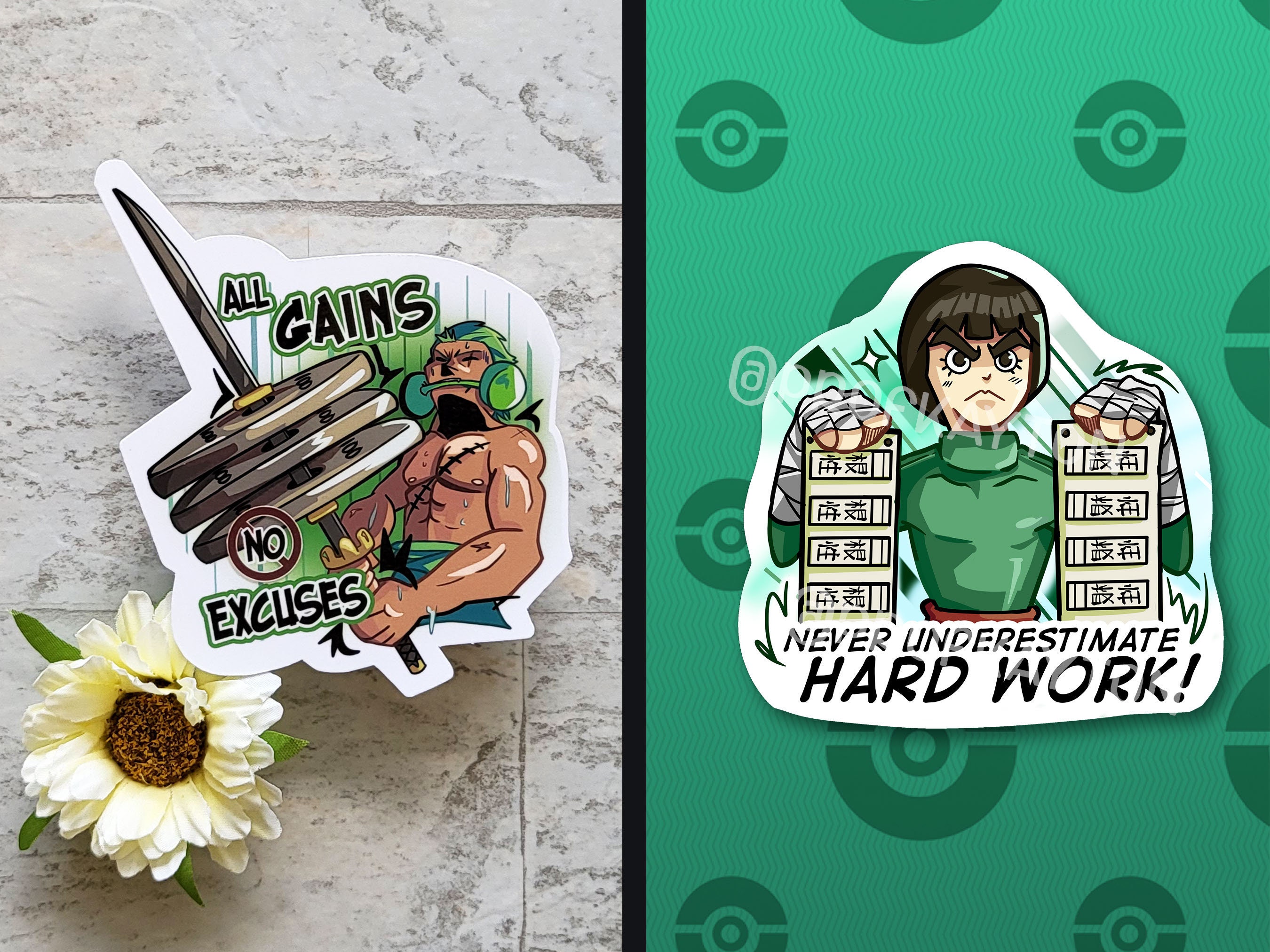 Anime Workout Stickers Vinyl waterproof UV Resistant - Etsy