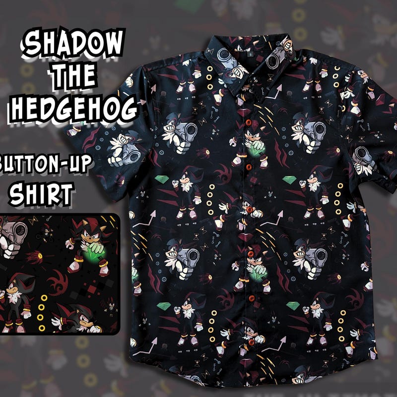 Shadow the Hedgehog Shirt - Etsy