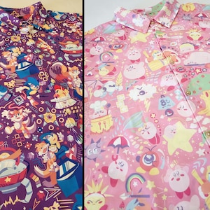 80s RETRO ARCADE Pattern Button up Shirt Sizes S-3X | Video Games ...