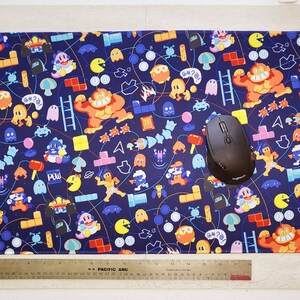 80s Arcade Retro Mousepad and Playmat | Deskmat | Galaga Tetris Donkey ...