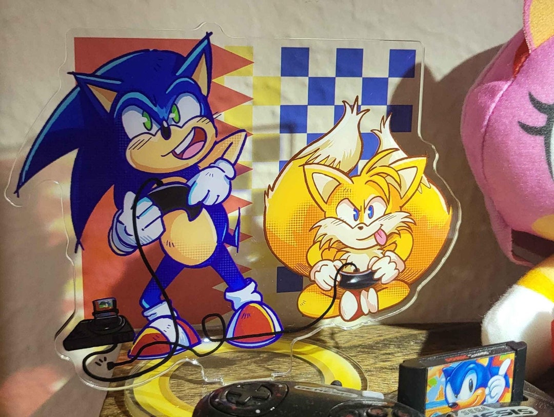 Sonic & Tails Gaming 5" Acrylic Standee! | SEGA Gaming | Gamer ...