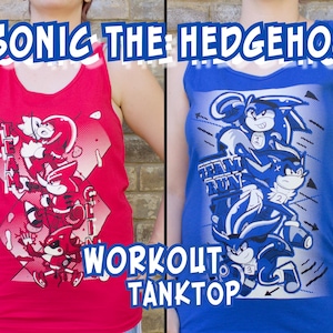 Sonic the Hedgehog Tank Top - Etsy
