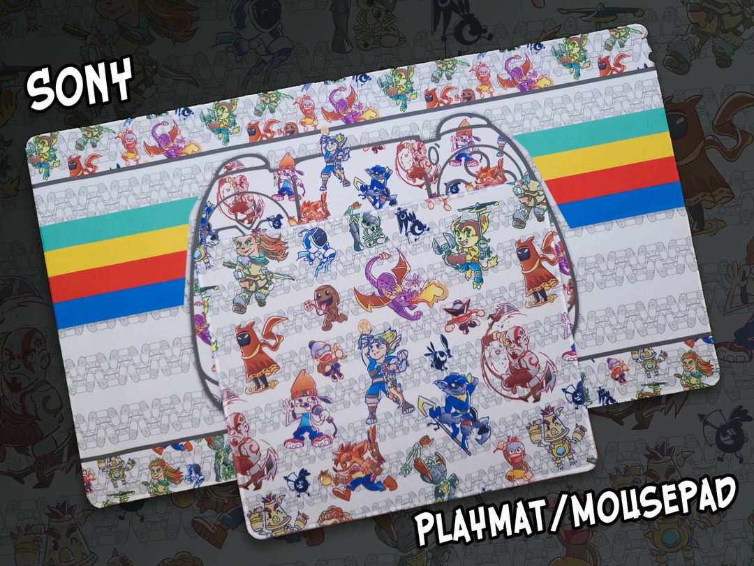 Sony Mascot Mousepad and Playmat | Deskmat | Playstation Gamer - TCG ...
