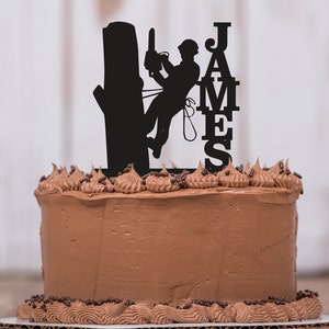 Lineman Cake Topper, Adventure, Treetops, Sports, Chainsaw, Lineman ...