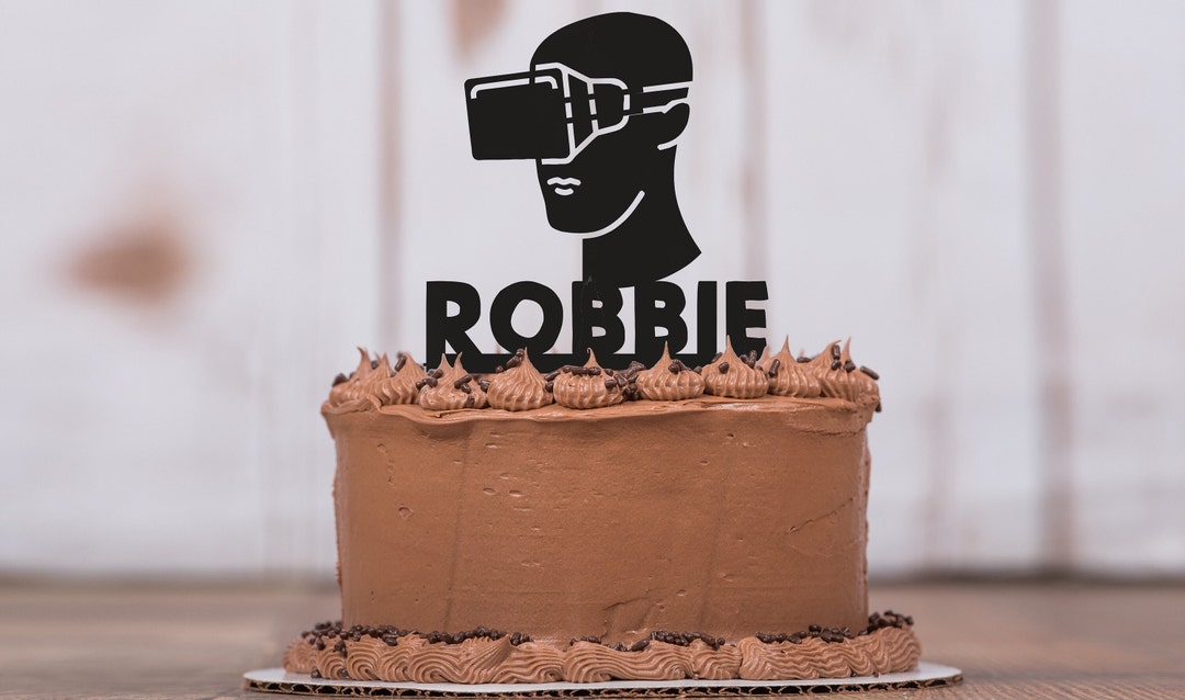 Virtual Reality Cake Topper, VR, Boys Birthday Party, Gamer, Game Party ...