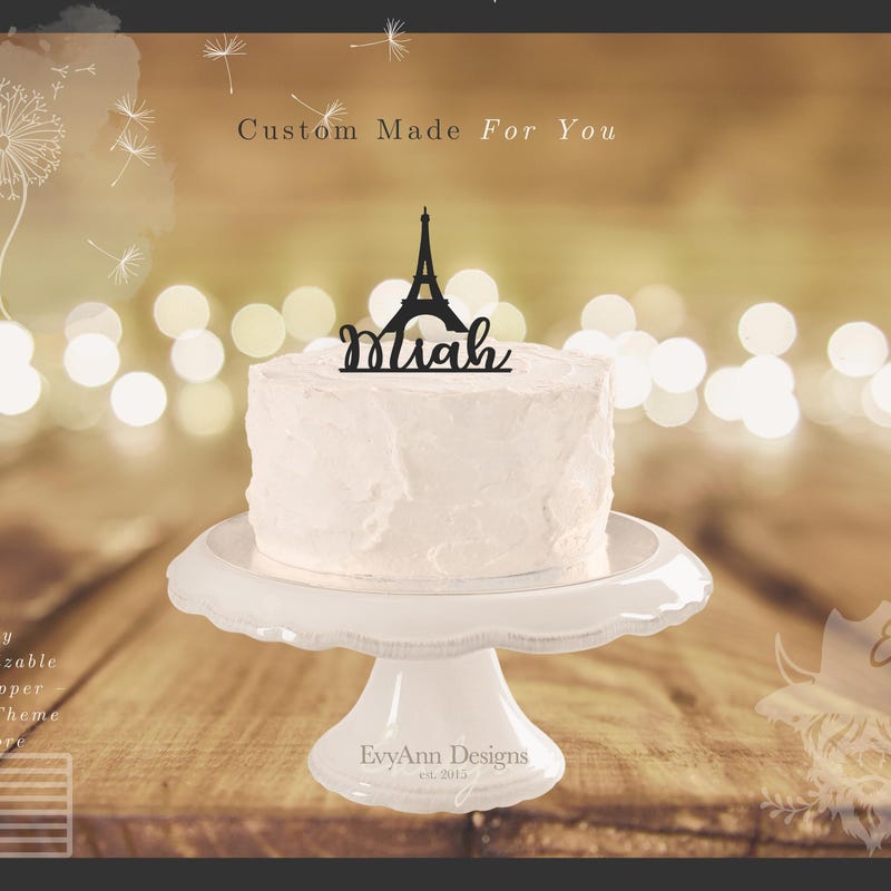 Paris Cake Topper - Etsy