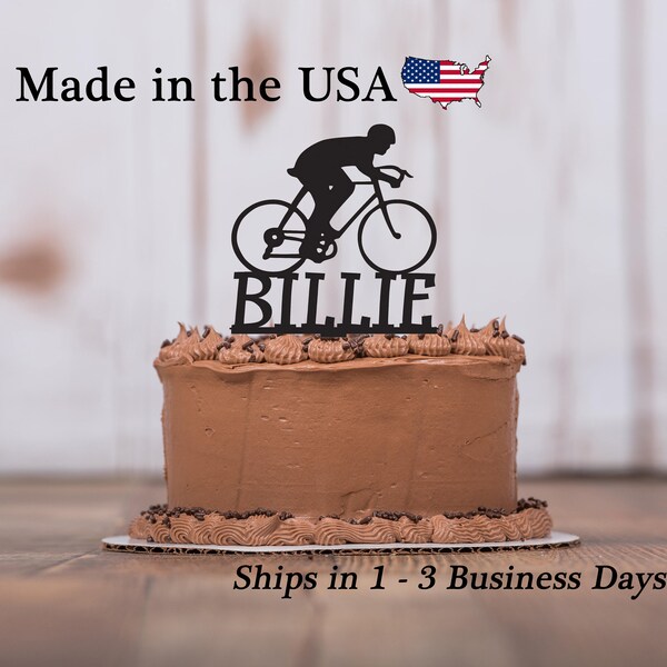 Bicycle Cake Topper - Etsy