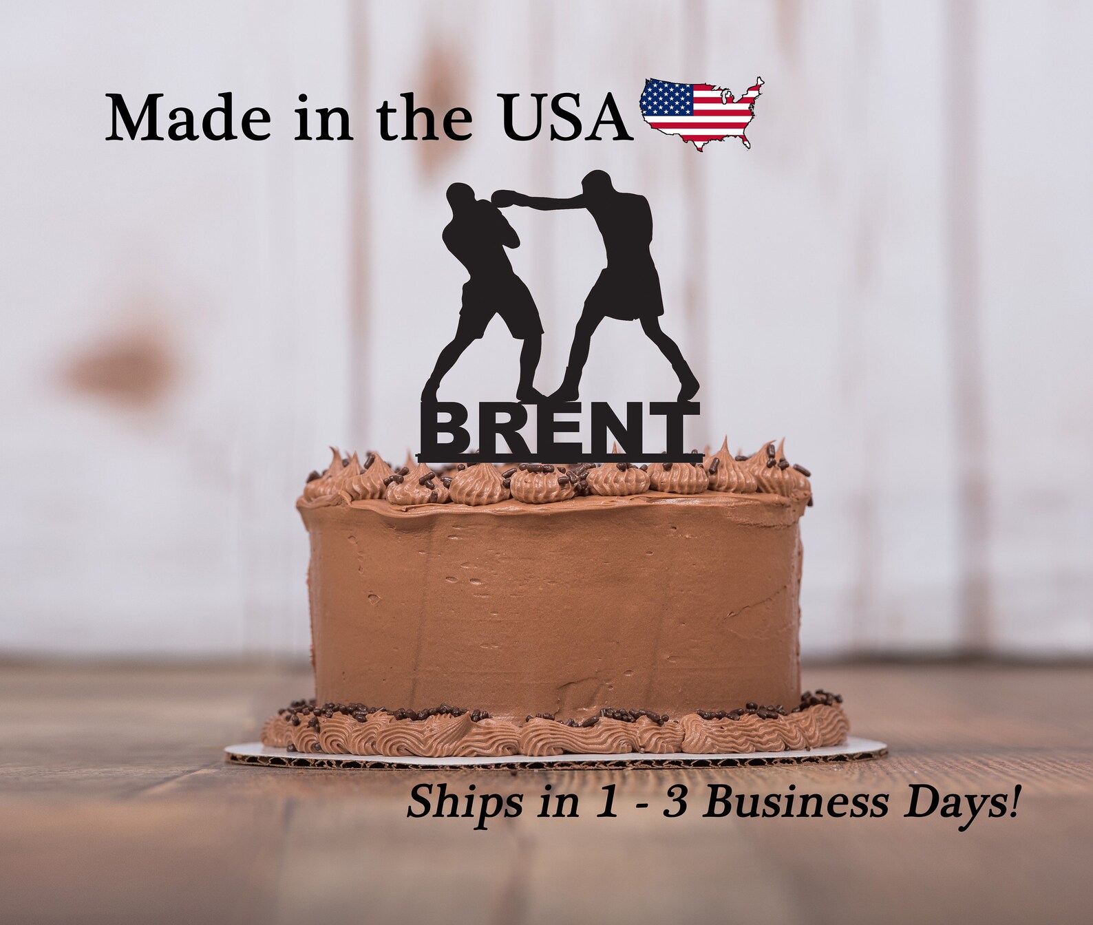 Male Boxing Match Cake Topper Boxer Decor Cake Topper Male | Etsy