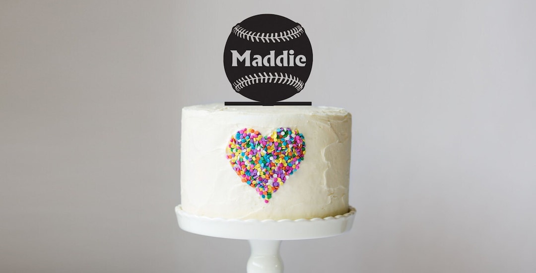 Softball Cake Topper, Baseball, Softball Decor, Cake Topper, Sports ...