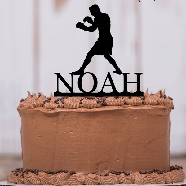 Boxer Cake Topper - Etsy