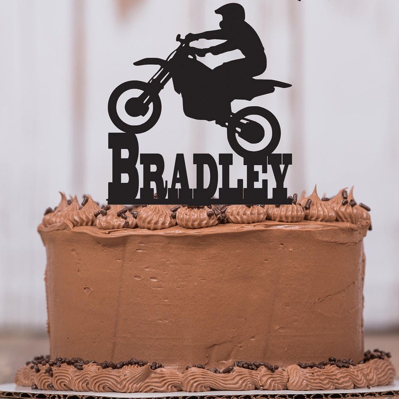 Motorcycle Cake Topper - Etsy