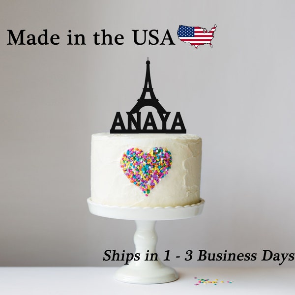 Paris Cake Topper - Etsy