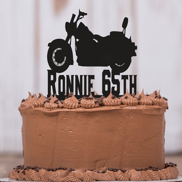 Motorcycle Cake Topper - Etsy