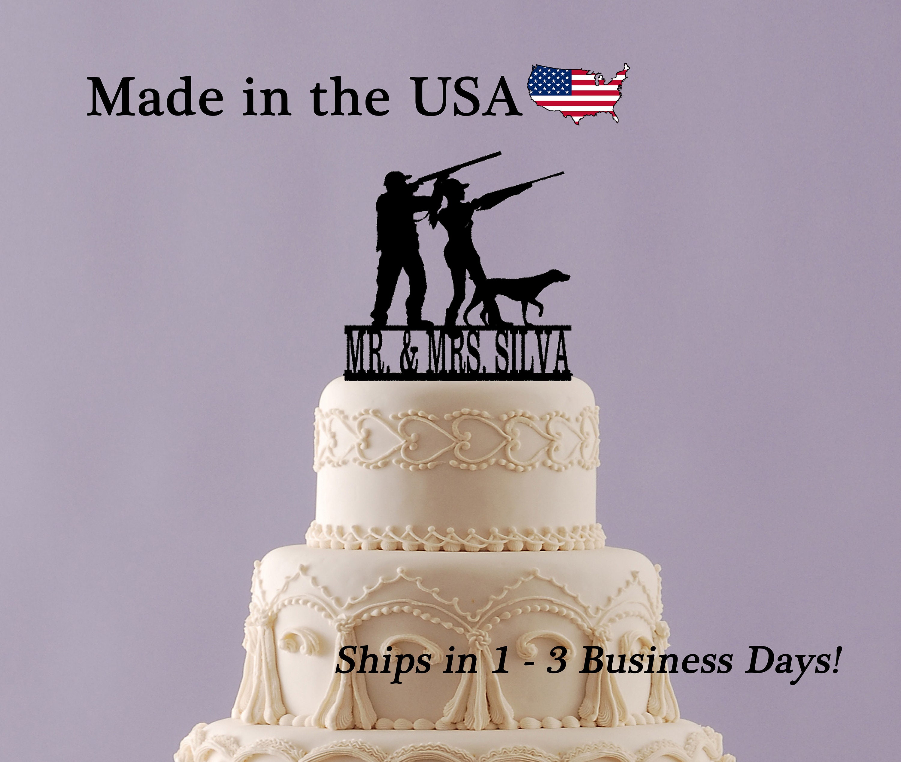 Duck Hunting Wedding Cake Toppers