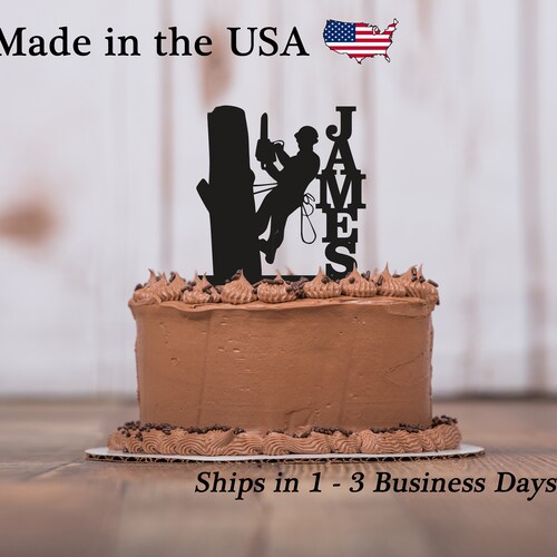 Lineman Cake Topper Adventure Treetops Sports Chainsaw | Etsy