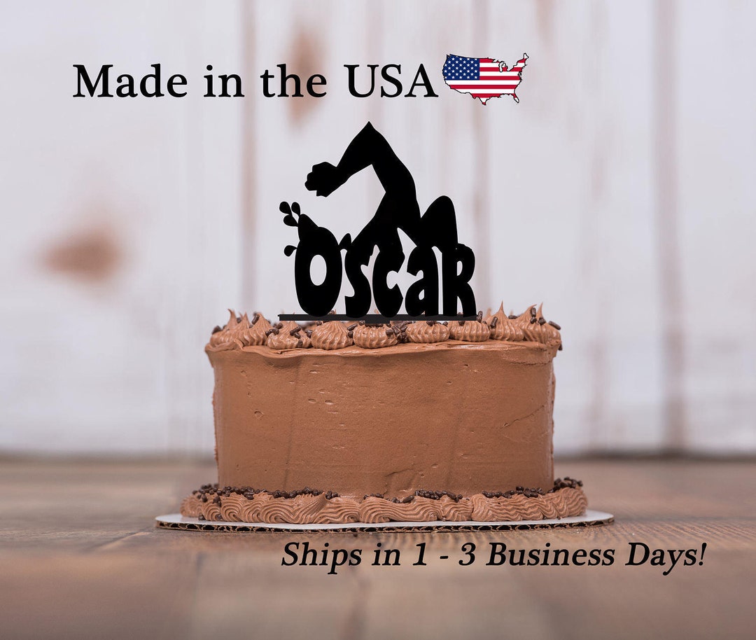 Swimmer Cake Topper Swim Team Sports Swimming Cake Topper - Etsy