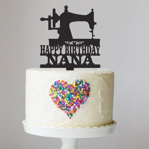 Sewing Cake Topper, Seamstress Cake Topper, Personalized Topper ...