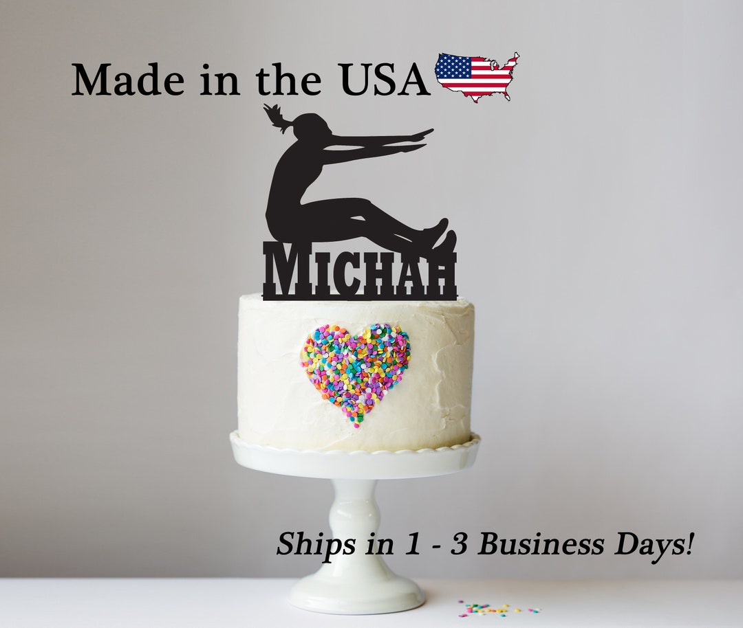 Long Jump Cake Topper Track and Field Sports Birthday Party - Etsy