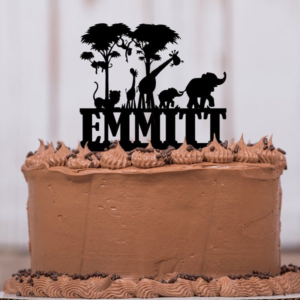 Jungle Cake Topper - Etsy