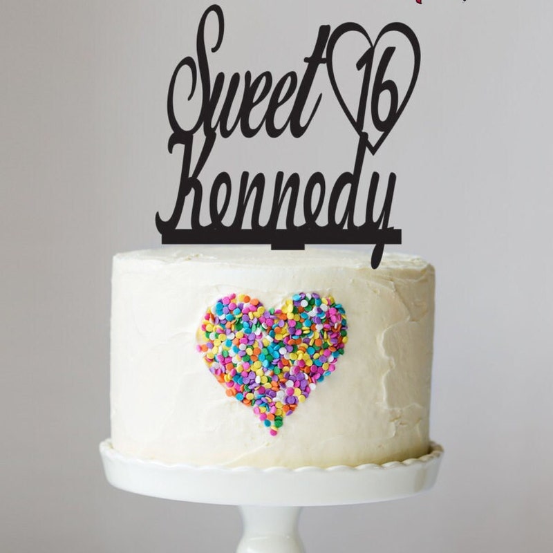 16th Birthday Cake Topper - Etsy