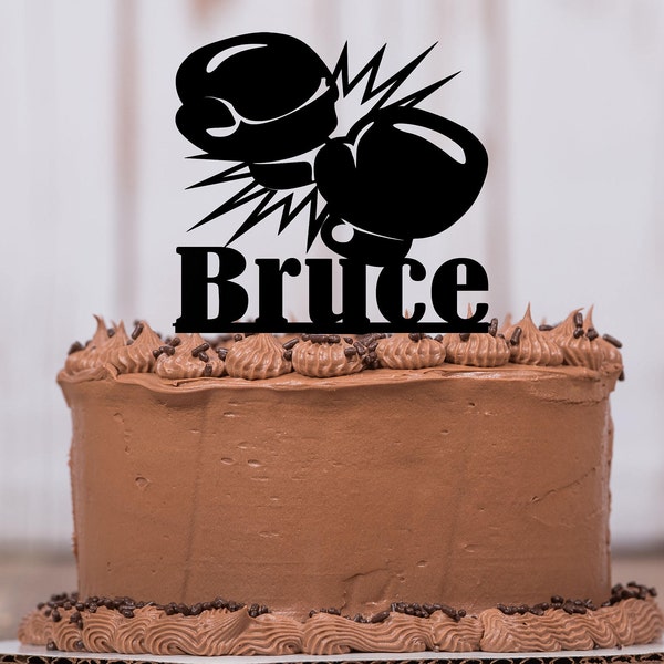 Personalized Custom Boxing Cake Topper - Etsy
