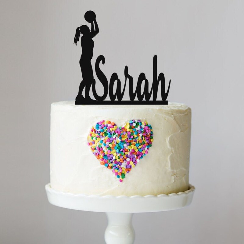 Basketball Cake Topper - Etsy