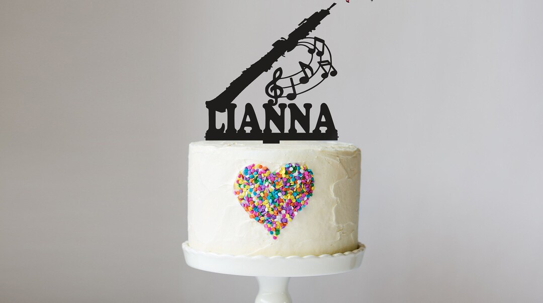 Oboe Cake Topper, Music, Treble Clef, Woodwind, Musician, Band Party ...