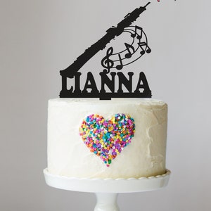 Oboe Cake Topper, Music, Treble Clef, Woodwind, Musician, Band Party ...