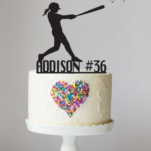 Softball Batter, Cake Topper, Softball Team, Fast-pitch Softball ...